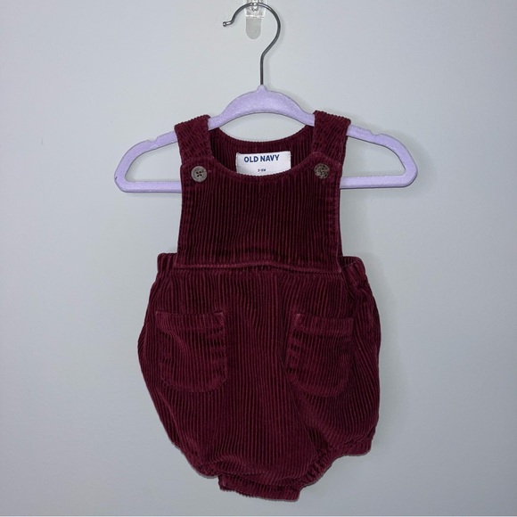 Old Navy | One Pieces | Old Navy Burgundy Corduroy One Piece Overalls ...